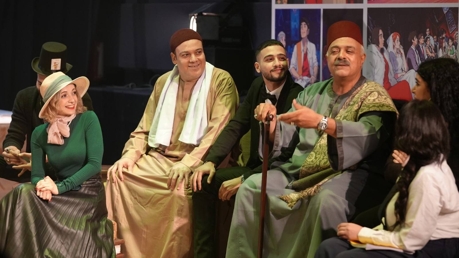The theatrical performance “Hawadit” at the Opera House Creative Center ...