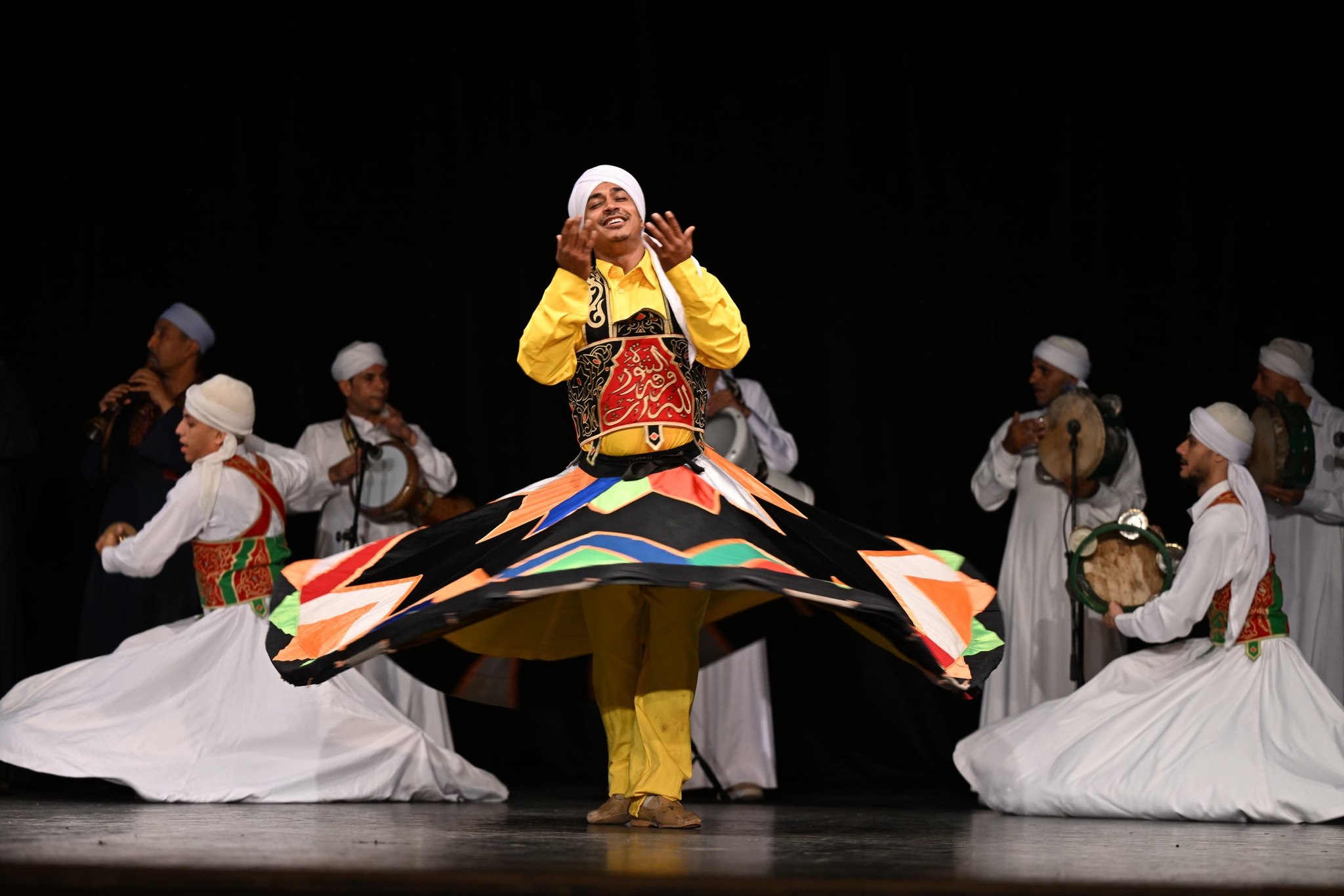 Teaching the Tanoura Dance at the Artistic Creativity Center in Beit Al ...